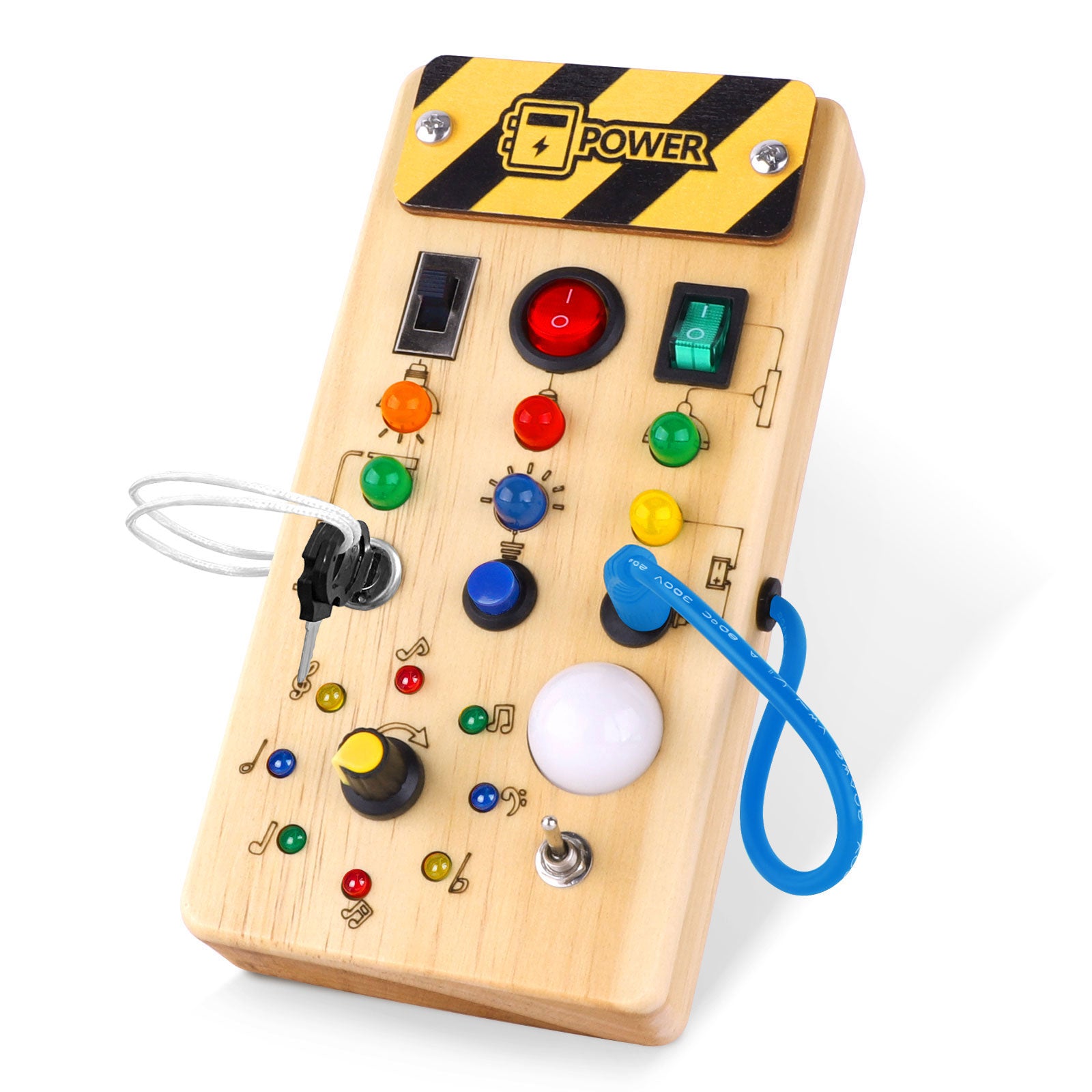 Led Busy Board with 8 Light switches – Hoarosall